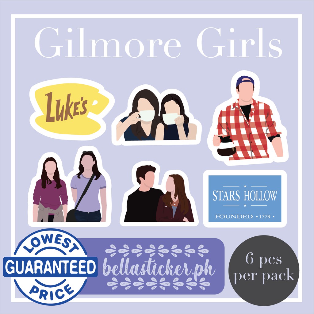 *WATERPROOF LAMINATED*GILMORE GIRLS WATERPROOF STICKER PACK | Shopee ...
