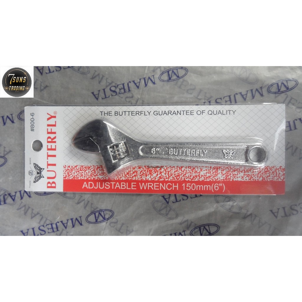 BUTTERFLY ADJUSTABLE WRENCH #800 "Liyabe" | Shopee Philippines