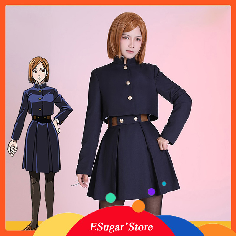 Anime Jujutsu Kaisen Kugisaki Nobara Cosplay Costume Uniform Set School ...
