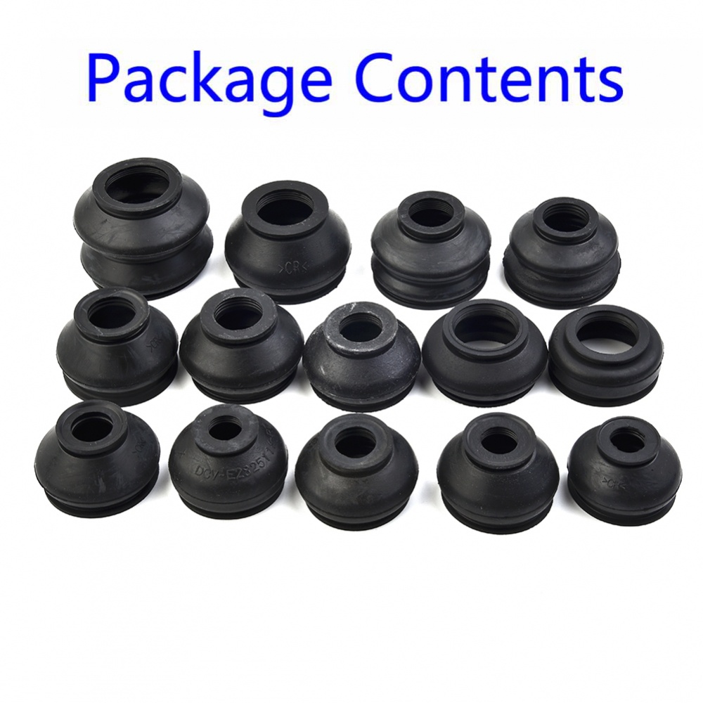14x Universal Rubber Dust Cover Tie Rod End Ball Joint Dust Boot Dust ...