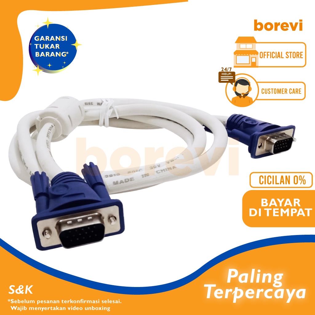 Vga CABLE / PROJECTOR CONNECTING CABLE | Shopee Philippines