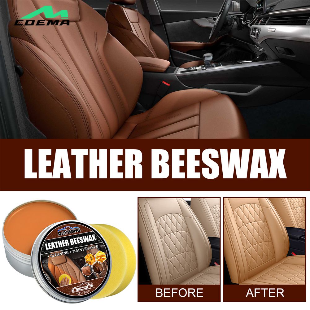 Rayhong Car Leather Care Wax Car Seat Leather Bag Decontamination Brightening Cleaning ...