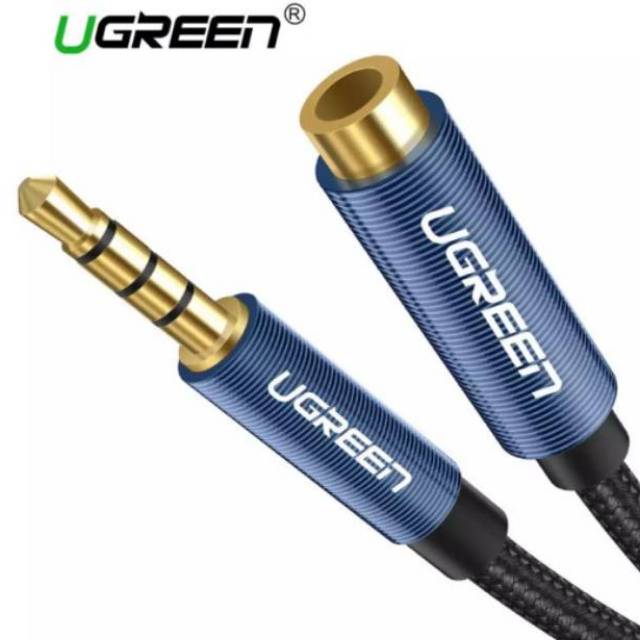 Ugreen Nylon Extension Aux Cable 3.5mm Female to 3.5 mm Male TRRS Audio ...