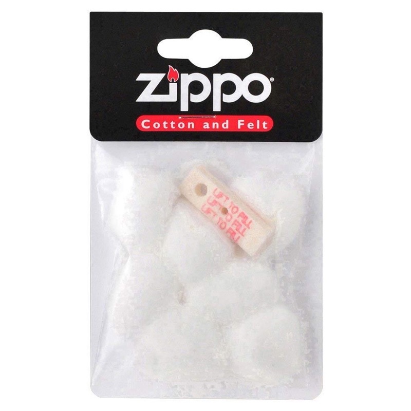 COTTON & FELT KIT REPLACEMENT ZIPPO ZORRO FUJI Kerosene Lighter Fluid ...
