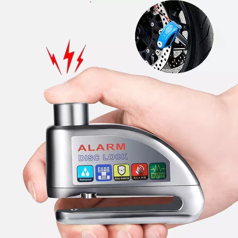 Disc Brake Padlock With Audible Alarm For Motorcycle | Shopee Philippines