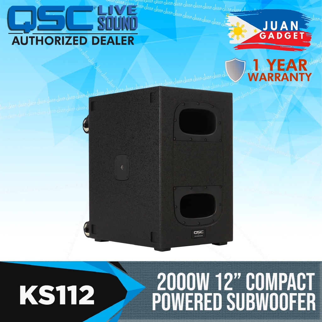 QSC KS112 - 2000W 12" Compact Powered Subwoofer | Shopee Philippines