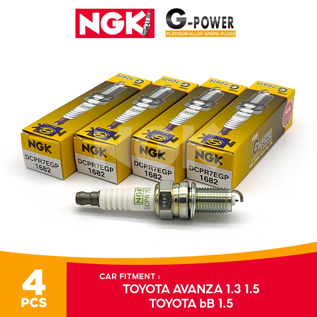 NGK 4Pcs DCPR7EGP Platinum Spark plug for Toyota Avanza 1.3 1.5 2006 ...