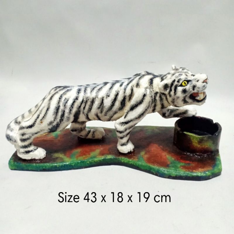 White Tiger Statue + Ashtray | Shopee Philippines
