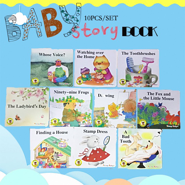 10pcs/set Babies Story Books Bedtime Stories | Shopee Philippines