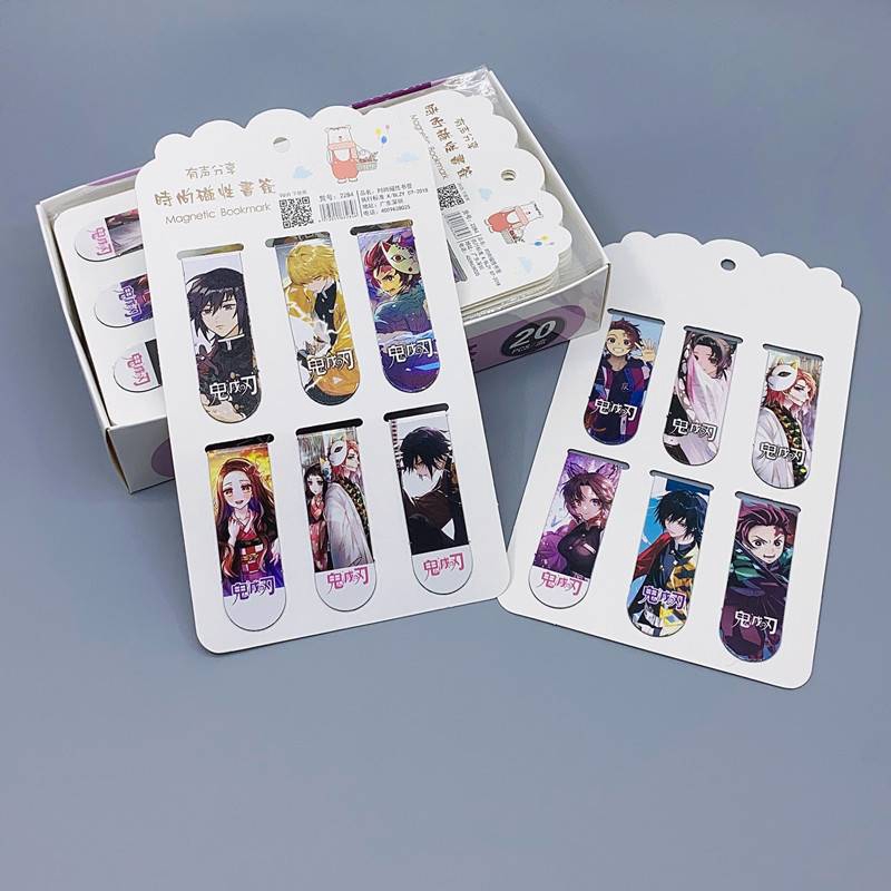 6 Pcs/lot Anime Demon Slayer Kimetsu No Yaiba Kamado Tanjirou Magnet ...