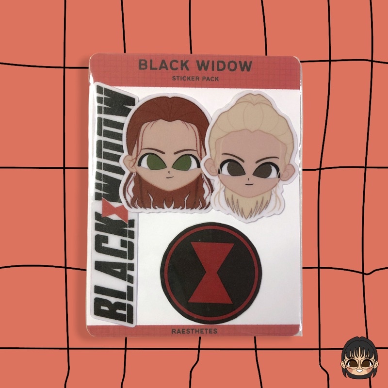 Black Widow Sticker Pack (Natasha Romanoff, Yelena Belova) | Matte ...