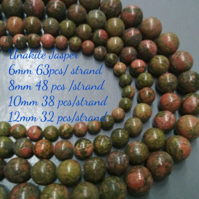 UNAKITE STONE(6,8,10,12MM) | Shopee Philippines