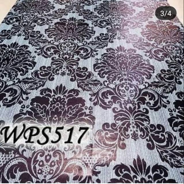 Elegance black Wallpaper/black batik wall stickers/black batik ...