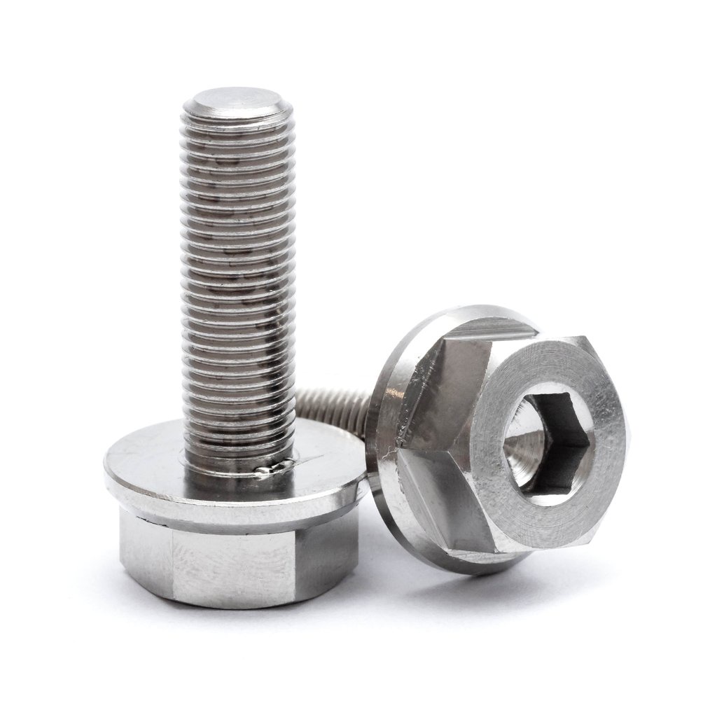 Titanium Nuts For Front Hub BMX Female Wheelhouse41 Axle 10mm Silver ...