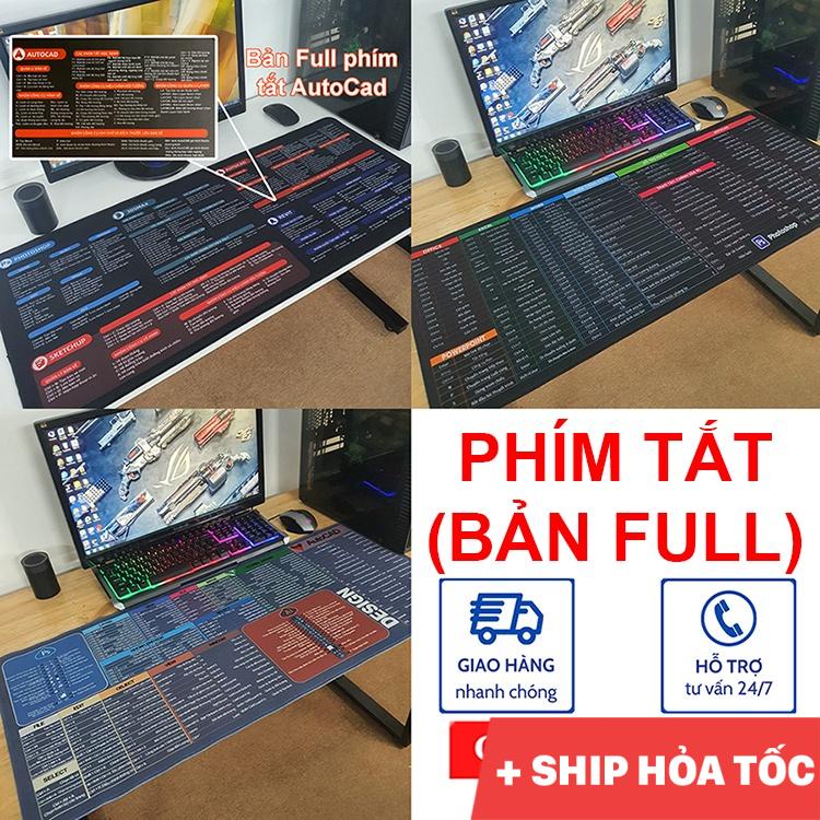 Vietnameseized Office Photoshop Autocad shortcut mouse pad for Office ...