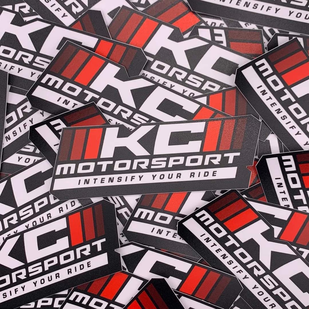 KC Motorsport Logo Sticker (Printed Matte Laminated) | Shopee Philippines