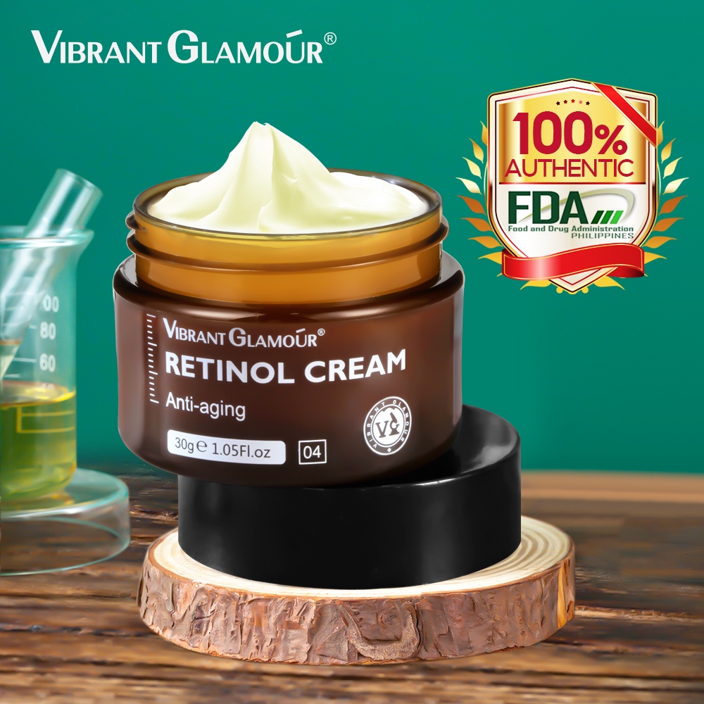 VIBRANT GLAMOUR Natural Retinol Cream Face Anti-Aging Wrinkles Anti ...