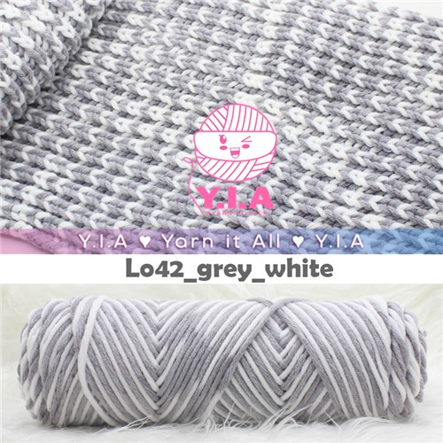 Yia Lo B 8Ply Milk Cotton Yarn Wool Thread For Knitted Scarf Handmade ...