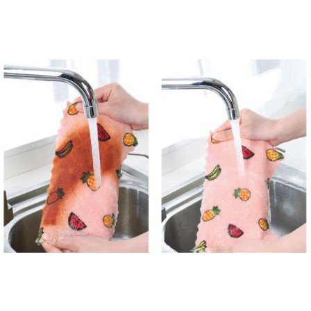 Square Magic Cleaning Cloth/ Double Layer Coral Velvet Clean Cloth ...