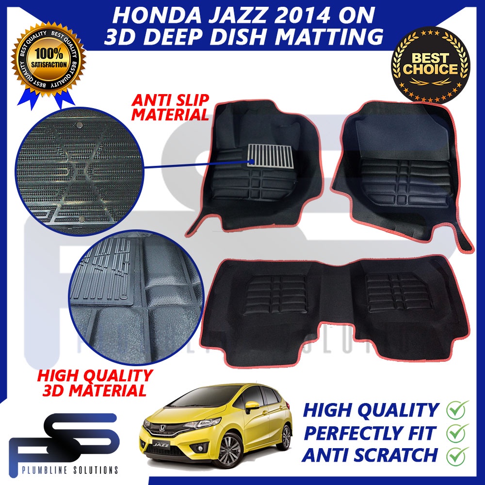 Honda Jazz GE 2008 - 2013 Deep Dish Mats / Matting Floor Liner Matting ...