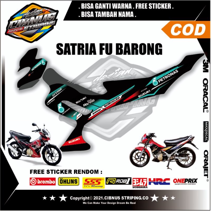 Striping CUSTOM SATRIA FU 150 PETRONAS(BARONG/OLD) | Shopee Philippines