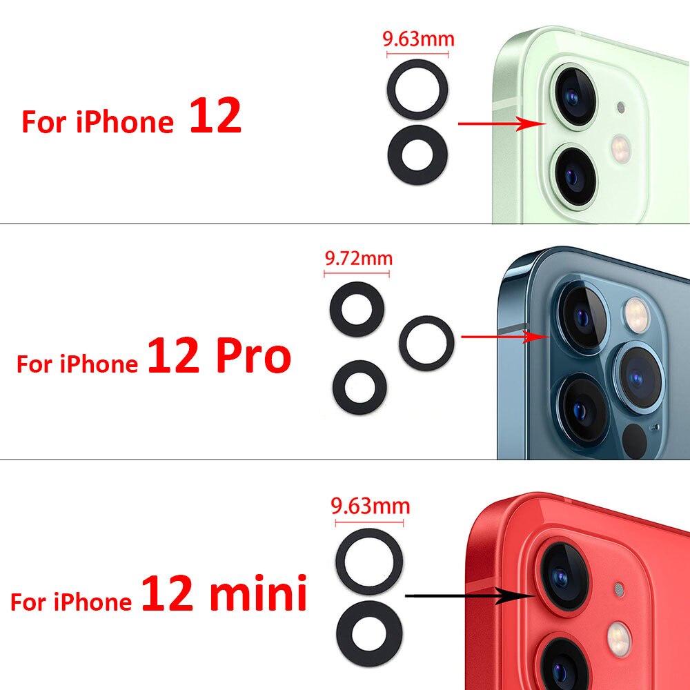Rear Rear Camera Glass Lens Glass Lens With Glue Replacement Repair ...