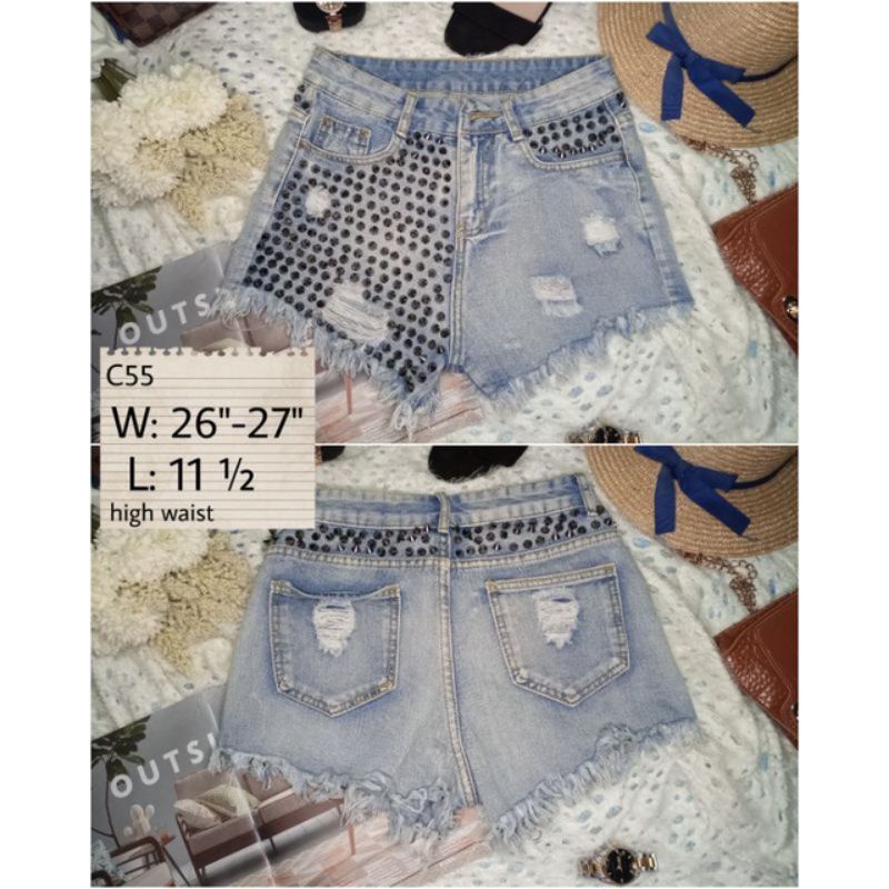 Preloved Denim Shorts / Pekpek shorts / Ukay (highwaist,low waist,mid ...