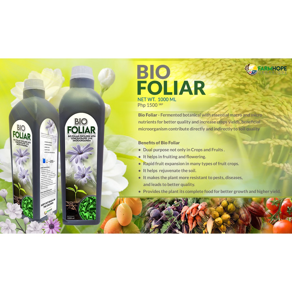 Bio-Foliar (1 Liter) | Shopee Philippines
