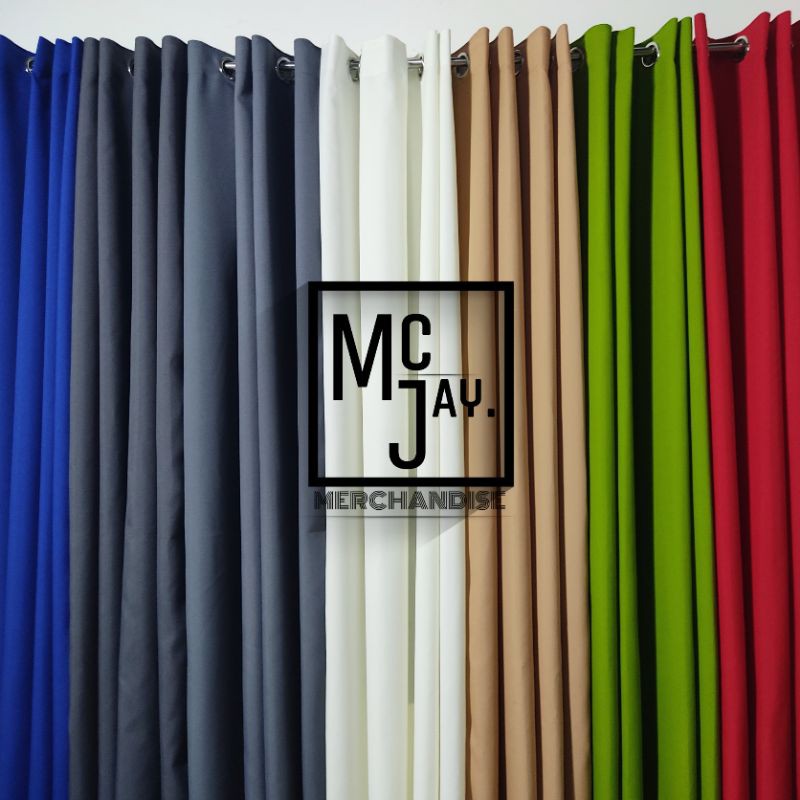 MCJAY - Minimalist Curtain Plain Colors (6ft/7ft) - Sold per PIECE ...