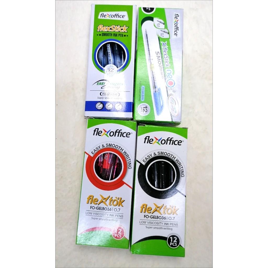 Flex Office Flextok and Flex Stick 12pcs. Ballpen 0.5mm and 0.7mm ...