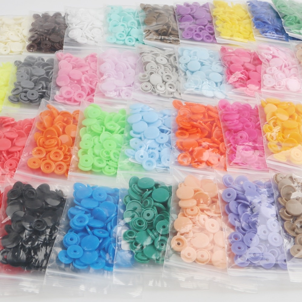 20Sets Round Plastic Snaps Button Fasteners KAM T5 12mm Garment ...