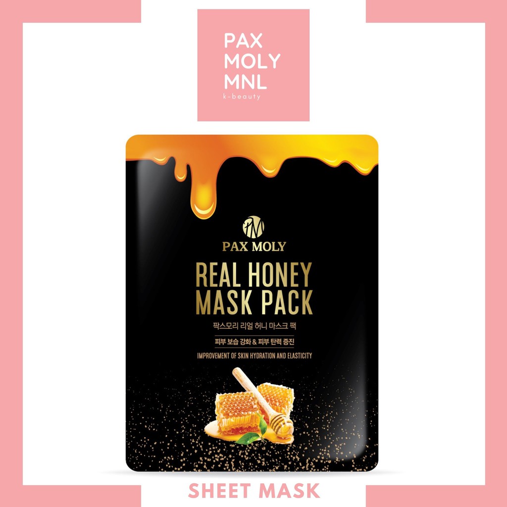 Pax Moly Honey Mask Pack 25ml [Korean Face Sheet Mask] | Shopee Philippines