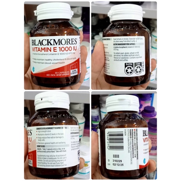 Blackmores Vitamin E 1000IU 30 Tablets Imported Australia Both Package ... Blackmores Vitamin E 1000IU 30 Tablets Imported Australia Both Package ...