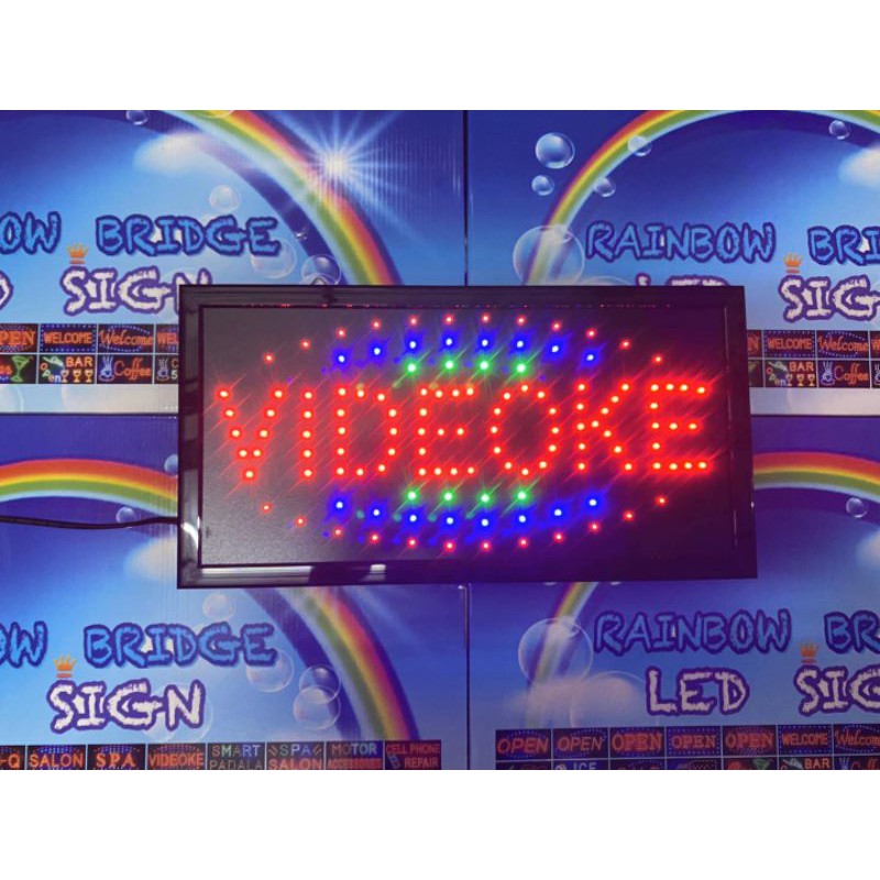 VIDEOKE - RAINBOW BRIDGE LED SIGNAGE (New-Small-Large) #SIZE: W48cm ...