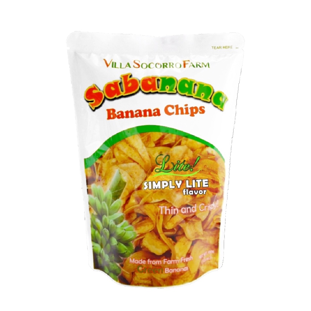 Villa Socorro Farm Sabanana Banana Chips 100 grams | Shopee Philippines