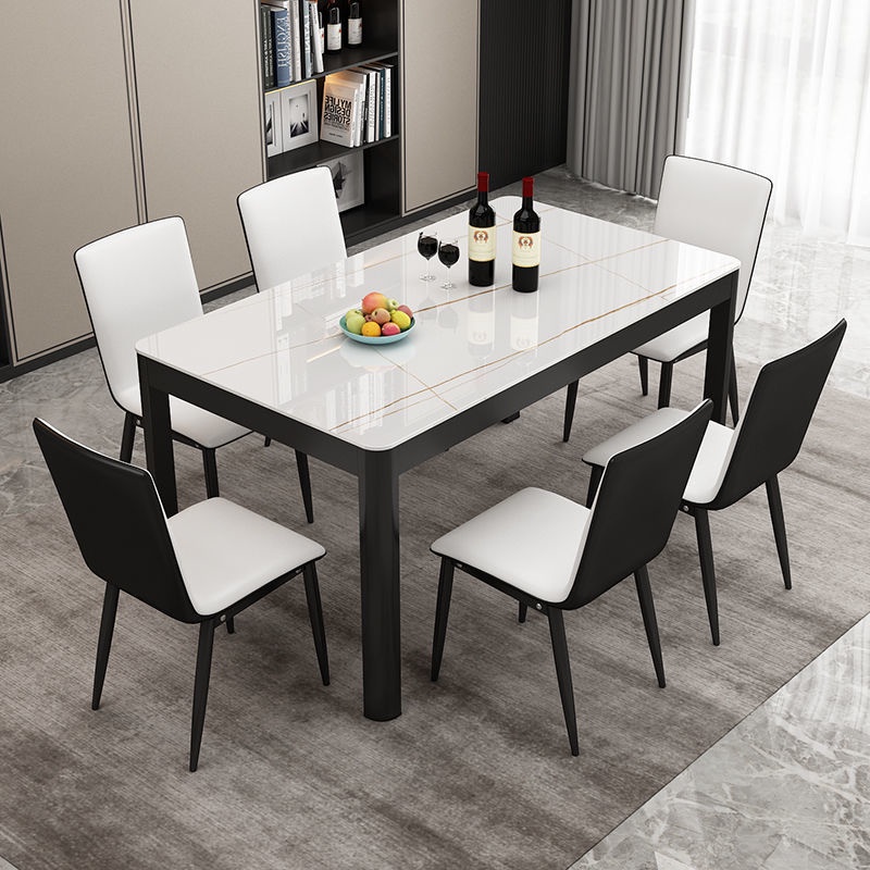 【BIG SALE】Dining Table with 4/6 Dining Chair Combination Modern Kitchen ...