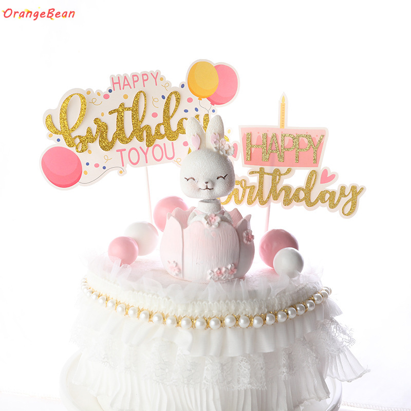 Cake Decoration Topper Cartoon Style Happy Birthdy Cake Toppers ...