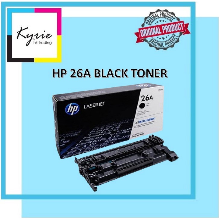 HP 26A Black Original LaserJet Toner Cartridge (CF226A) HP26A 26A ...