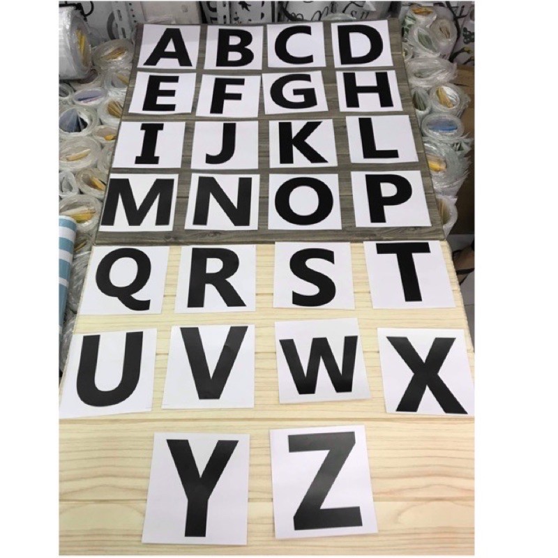 JT5 26 pcs Letters Alphabet sticker U to Z | Shopee Philippines