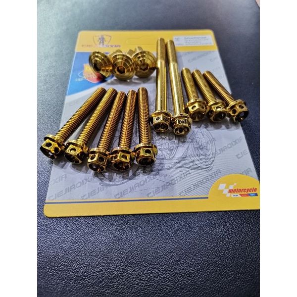 Crankcase bolt set honda click 125 and click 150 stainless Thailand ...