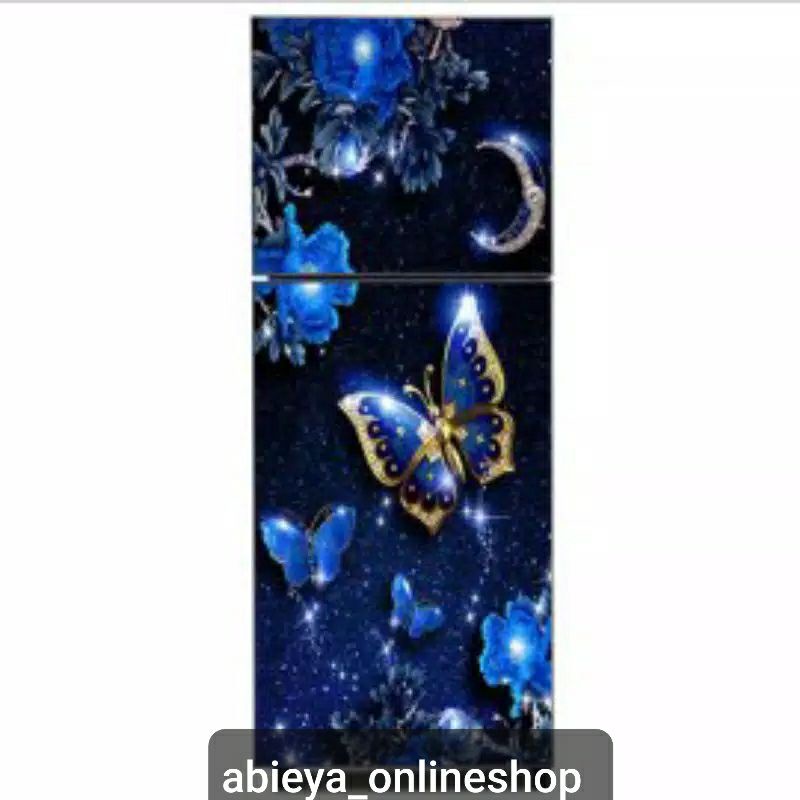 Butterfly DARK BLUE 2-door Refrigerator Sticker | Shopee Philippines