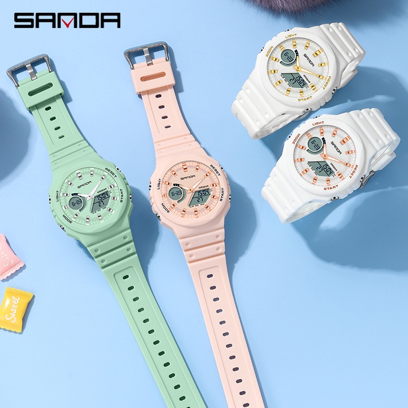 Sanda Women Watch Luxury Fashion Multifunctional Luminous Women Watch ...