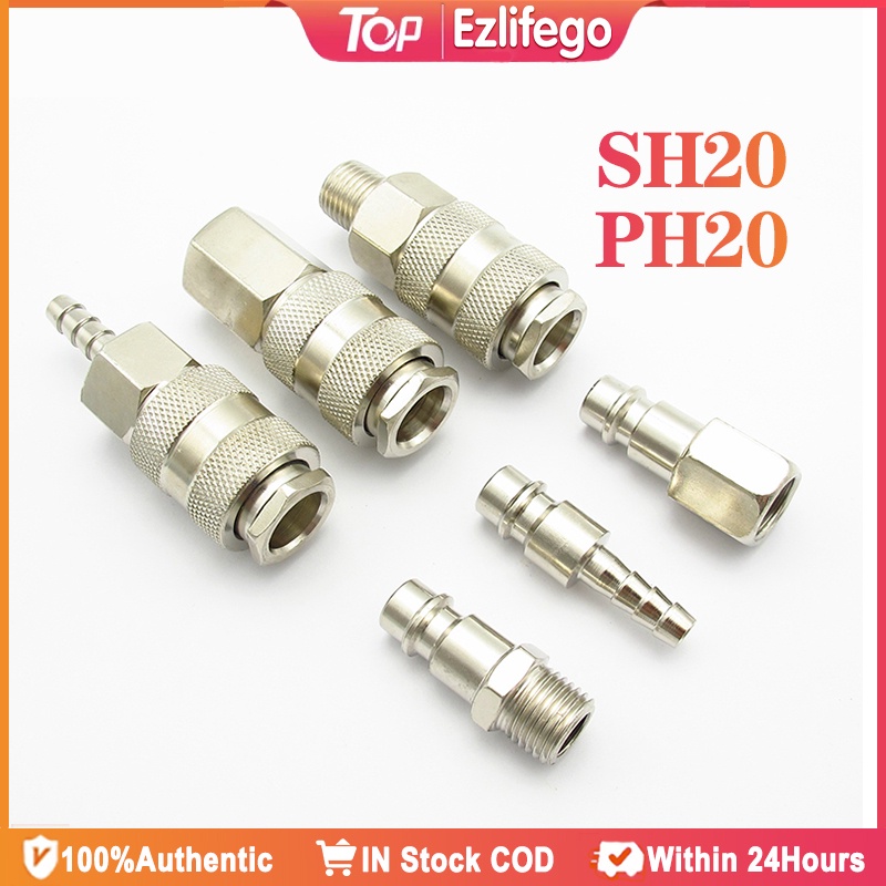 SH20 PH20 Air Hose Coupling Connector Air Compressor Hose Quick Coupler ...