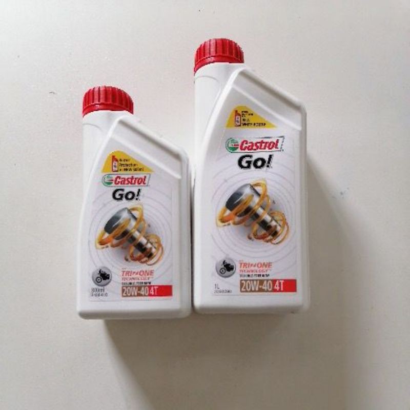Castrol Go! 1Liter & 800ml (20W-40-4T) | Shopee Philippines