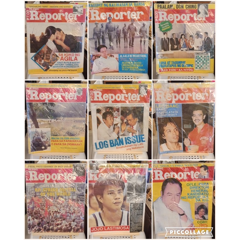 PILIPINO REPORTER MAGASIN VINTAGE MAGAZINES | Shopee Philippines