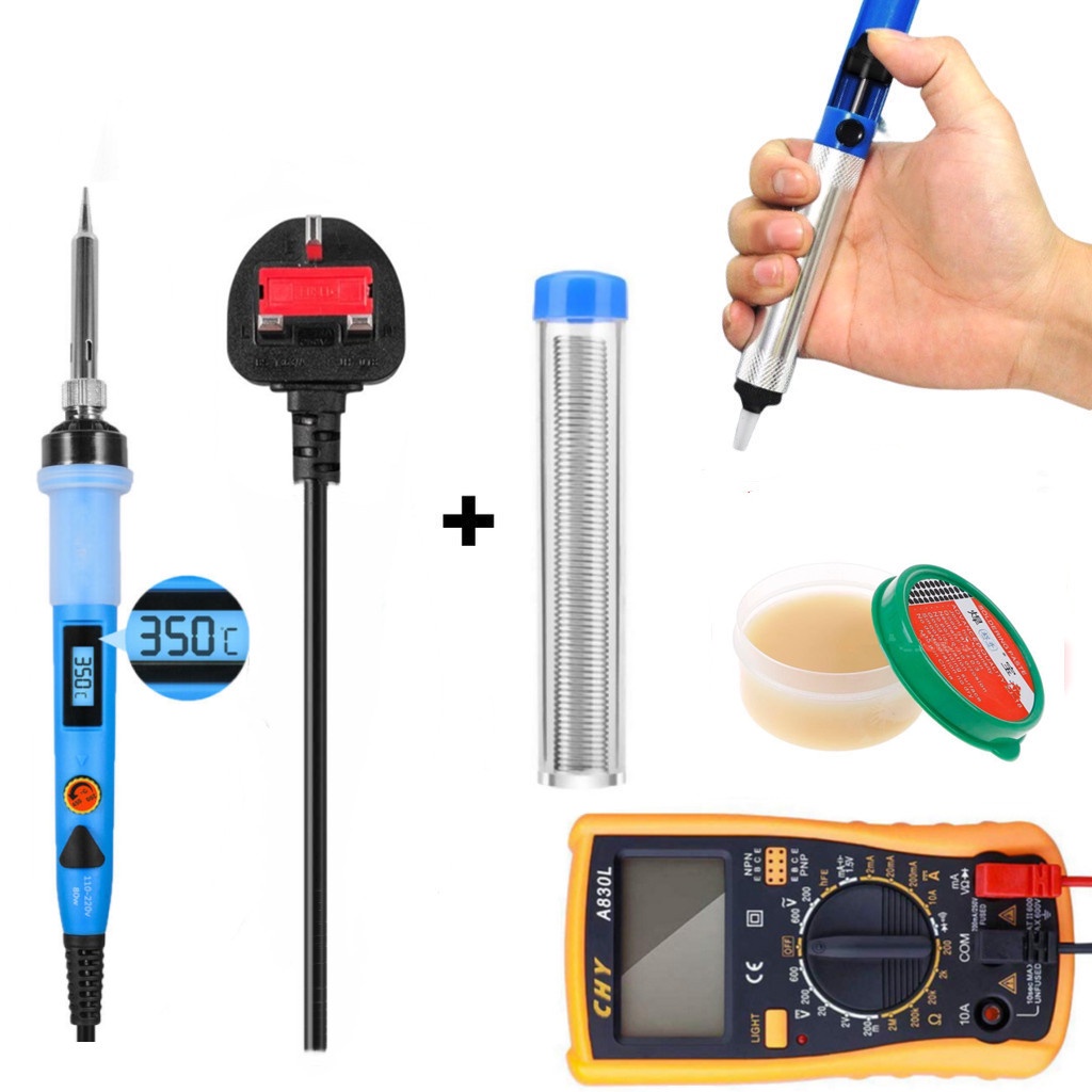 Soldering Iron Kit, 80W Soldering Gun with Adjustable Temperature ...