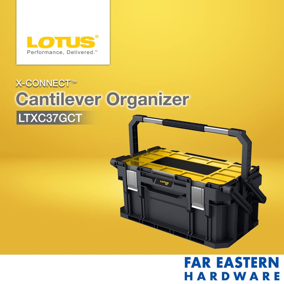 LOTUS X-CONNECT Cantilever Tool Box Organizer Storage Toolbox LTXC37GCT ...