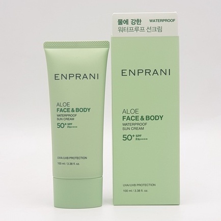 [ENPRANI] ALOE WATERPROOF SUN CREAM SPF 50+PA++++ 100 ml#Directly from ...