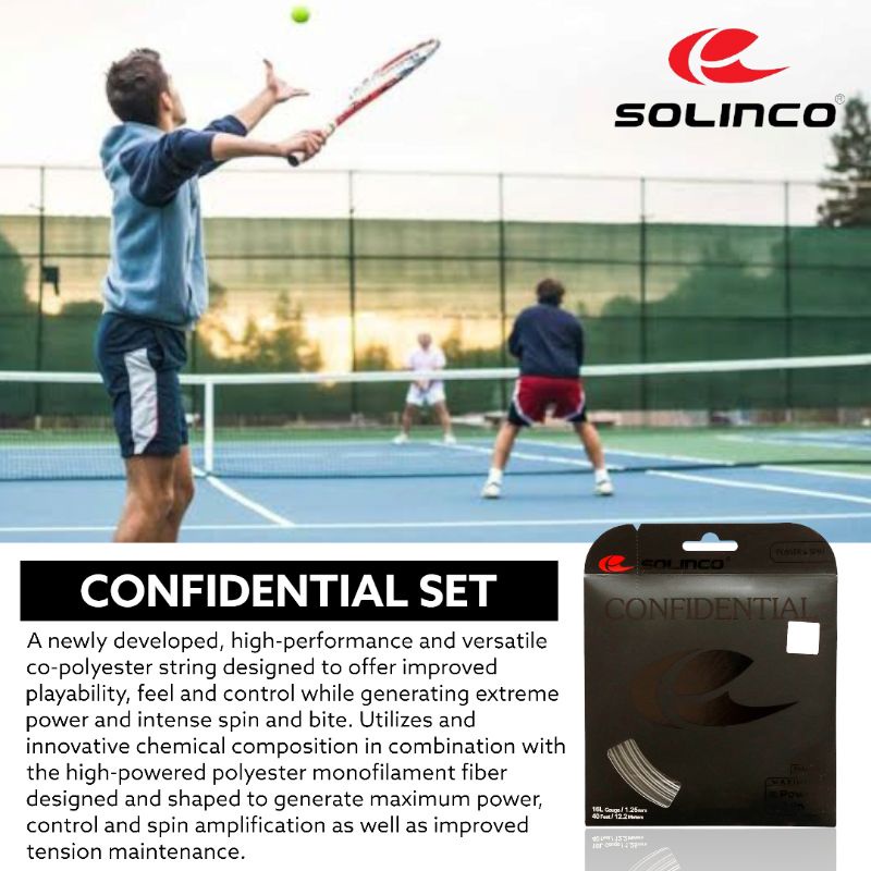 SOLINCO Confidential Tennis String (Set) | Shopee Philippines