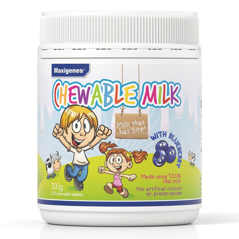Maxigenes Chewable Milk With Blueberry 150 Tablets | Shopee Philippines